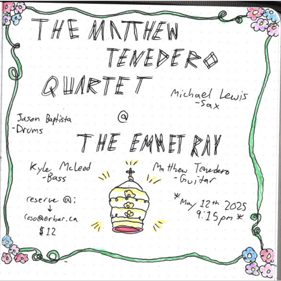 The Matthew Tenedero Quartet, Straight Ahead Jazz – The Emmet Ray